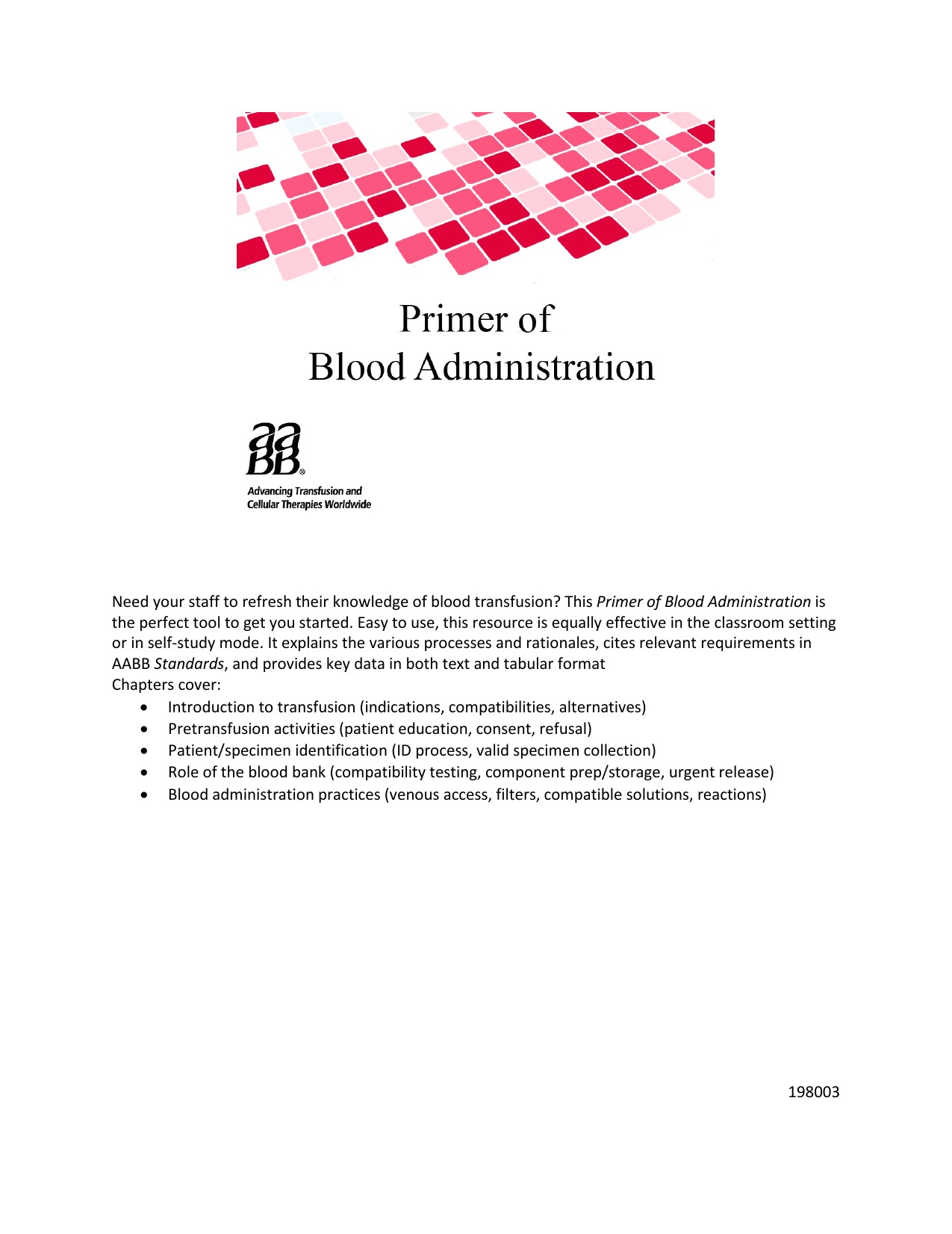 ViewInside - Primer for Blood Administration