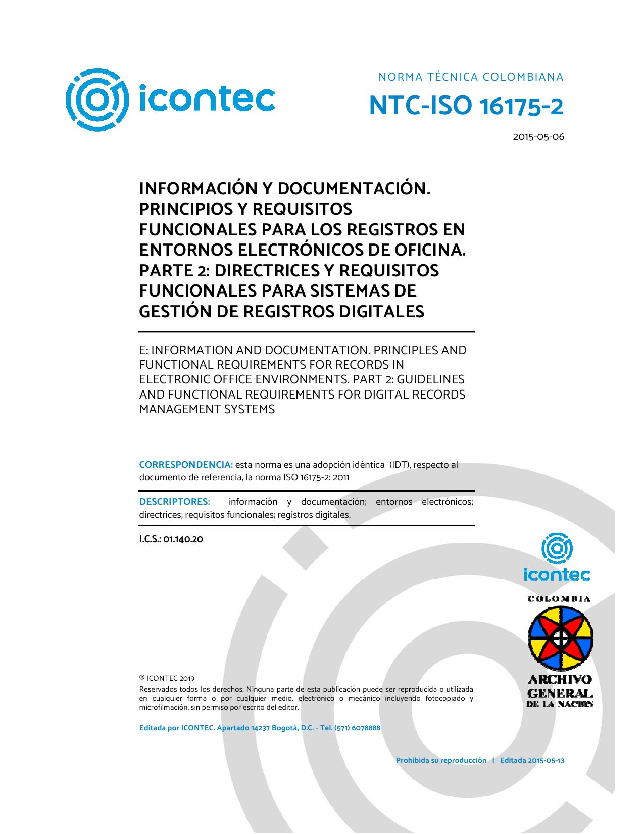 ViewInside - INFORMACIÓN Y DOCUMENTACIÓN. PRINCIPIOS Y REQUISITOS FUNCIONALES PARA LOS REGISTROS ...